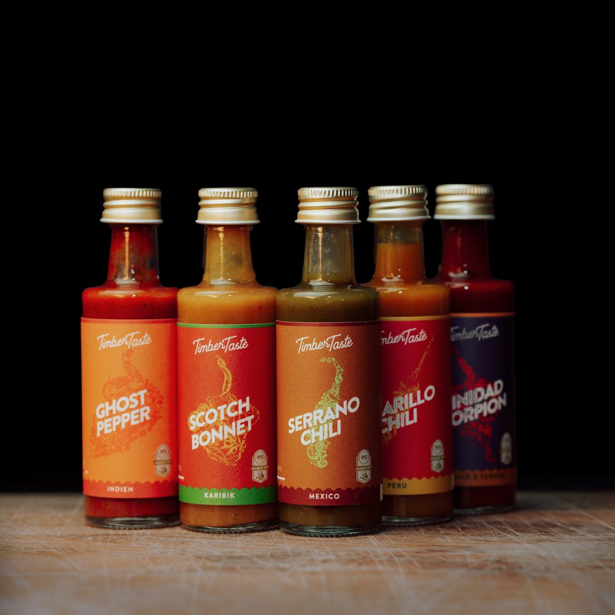 5x40ml Exotic Chili Saucen Geschenkset für den besonderen Genuss ...